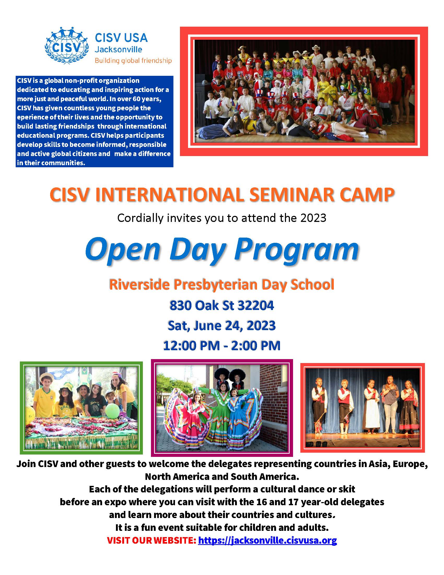 CISV International (Formerly Children’s International Summer Villages) is hosting Open Day this ...
